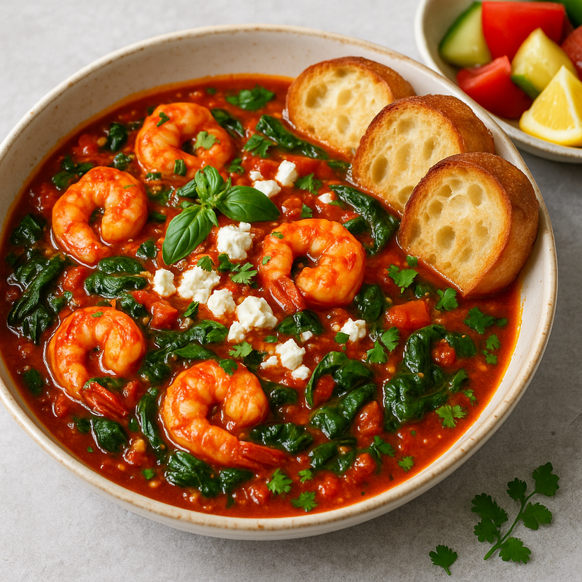 Chilli Prawn Saganaki | Dukes® Weight Loss